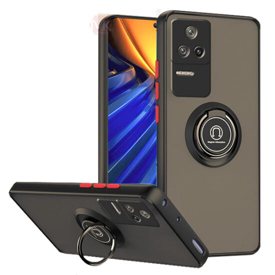 قاب محافظ شیائومی Matte 360 Ring Case Poco F4 موب خرید